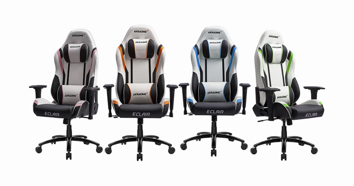 【AKRacing Eclairレビュー】どんな色でも部屋に合う！コンパクトで女性にもオススメのゲーミングチェア | BLOG HAYATO